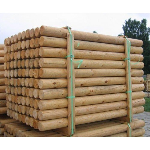 Green Treated Machine Round Timber Poles | Forestrall Timber Merchants